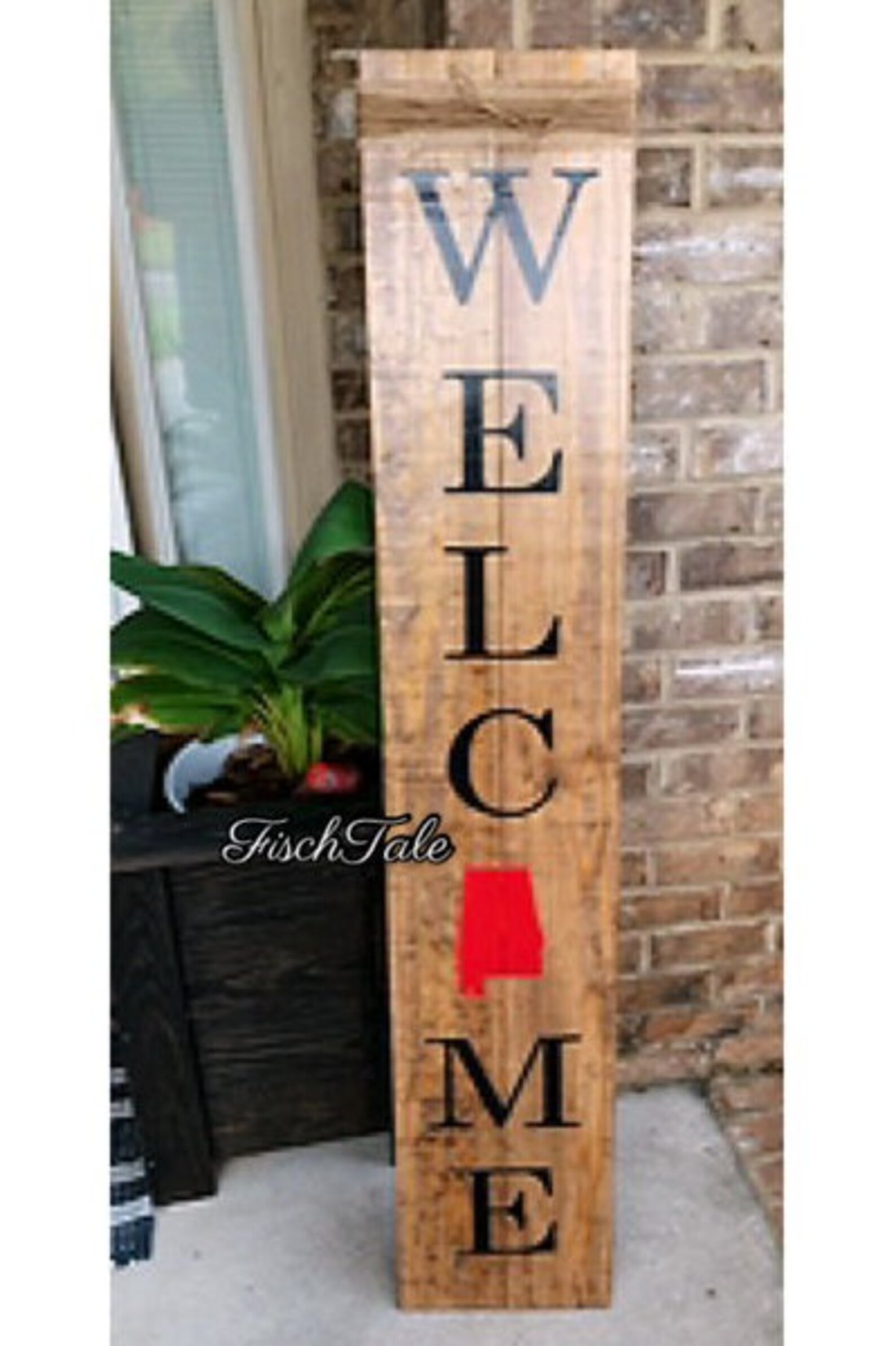 Large Welcome Shutter Style Sign With Florida Welcome - Porch State ...