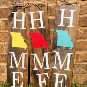 Home State Sign (any State) - Welcome - State Sign - Home Sign With ...
