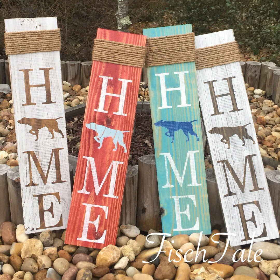 Pointer Dog Home Sign - English Pointer Wood Sign - Dog Sign - Pointer ...