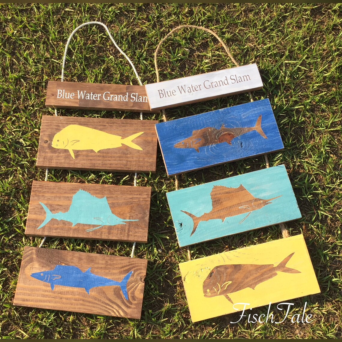 Fishing Grand Slam Signs Wood Fishing signs Fisherman sign | Etsy
