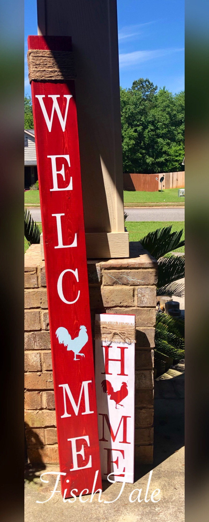 Large Welcome Sign With Rooster Country Welcome Wood Sign | Etsy