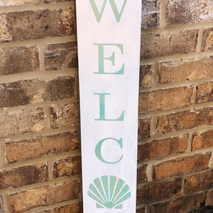 Shell Welcome Sign - Welcome - Seashell Sign - Welcome Sign With Clam ...