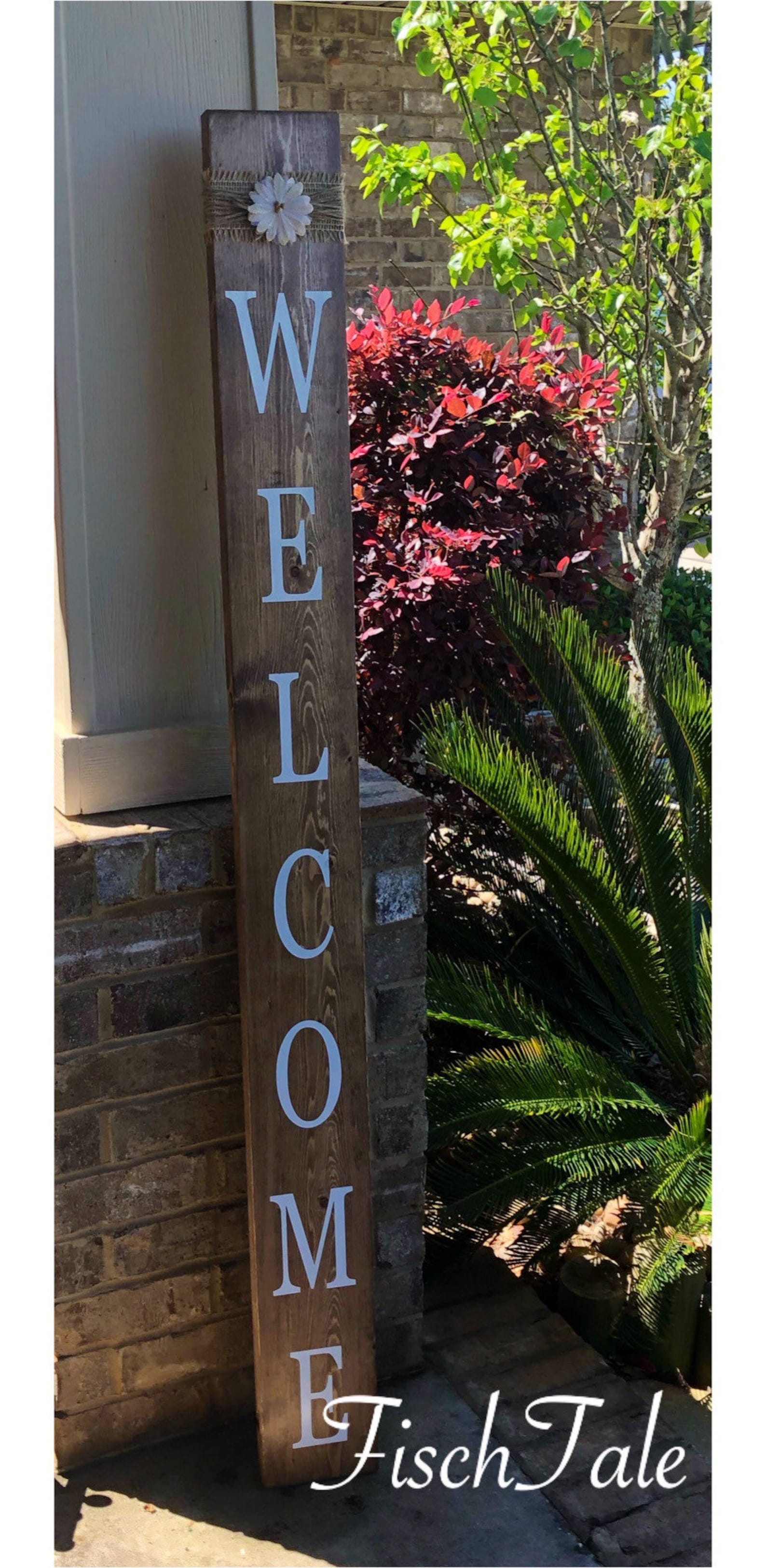 Large Welcome Sign Welcome Wood Sign Welcome porch | Etsy