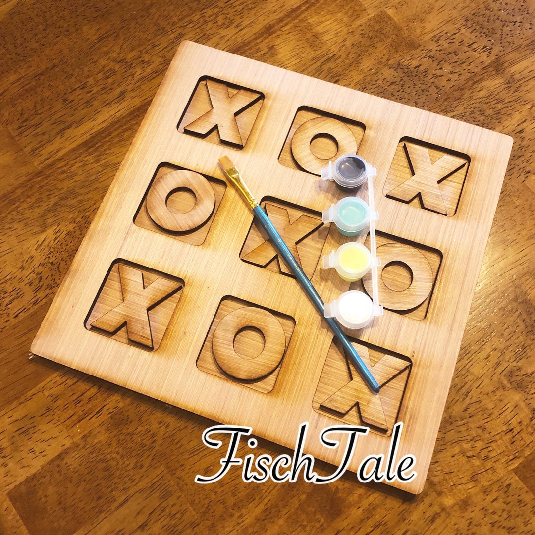 DIY Tic Tac Toe Art Kit – Paint Your Own Game, Kid's Craft - Etsy