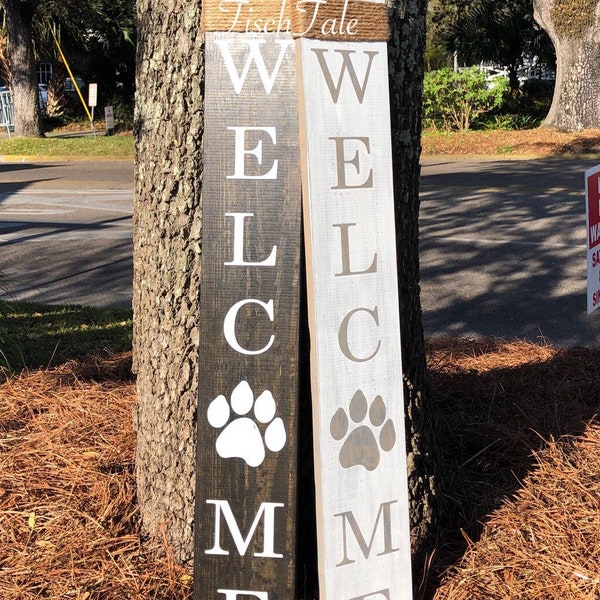Paw Welcome Svg - Etsy