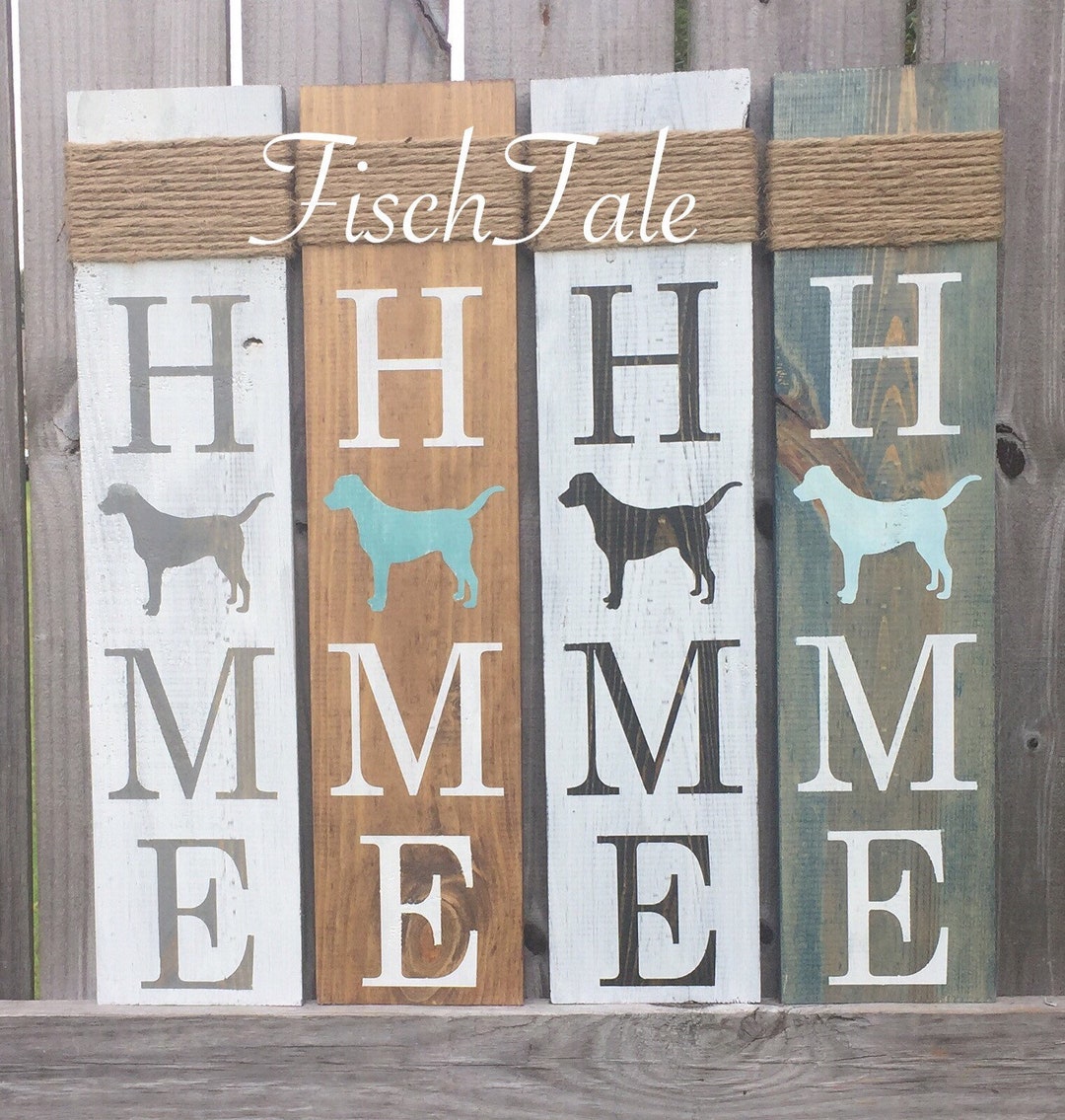Lab Home Sign - Labrador Wood Sign - Dog Sign - Labbie Sign - Dog Home ...