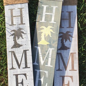 Island Custom Home Sign - Palm Tree Beach House Sign - Personalized ...