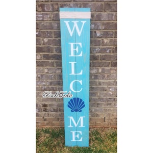 Large Welcome Shutter Sign With Seashell Symbol - Welcome - Any Symbol ...