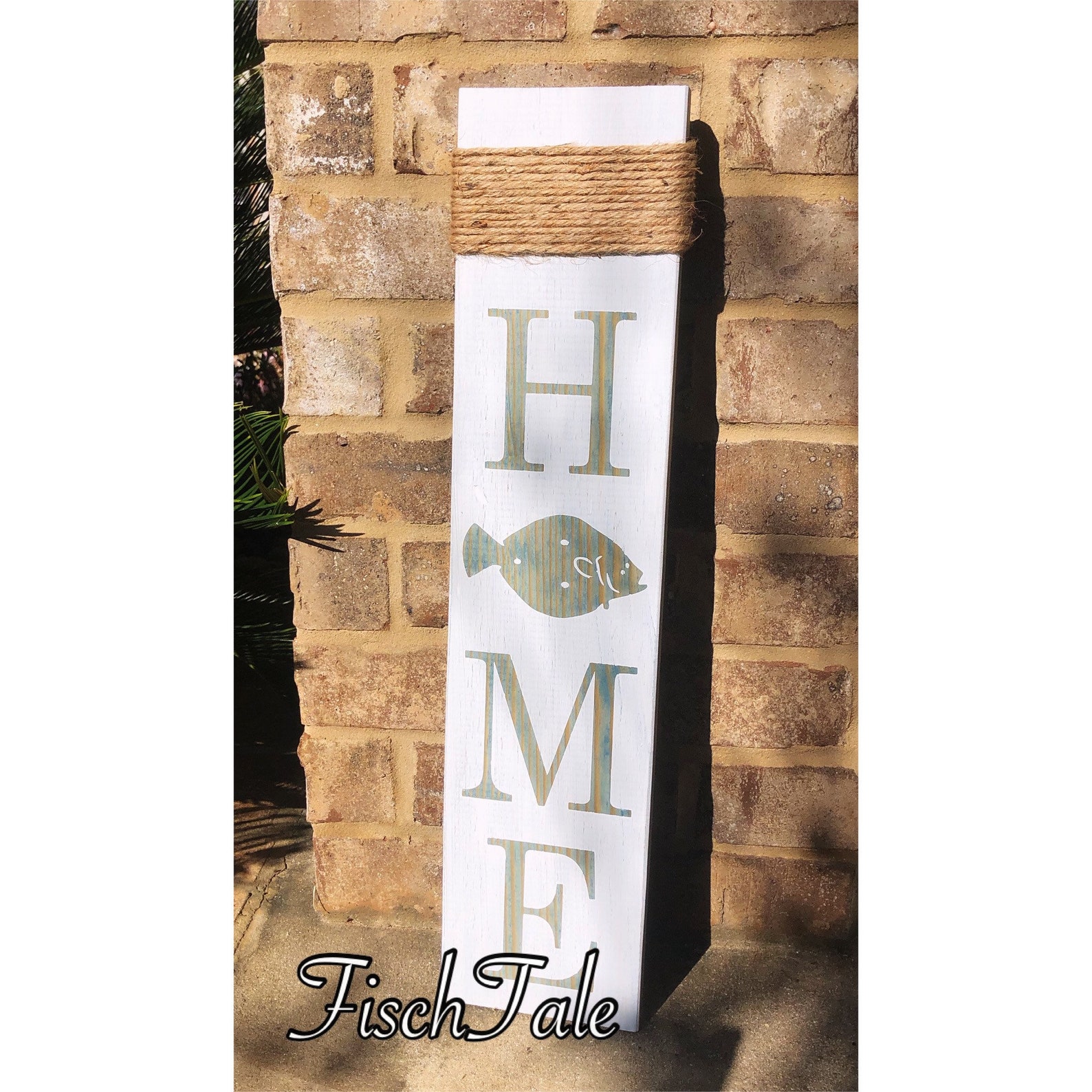 Flounder Home Sign Salt Water Fishing Fisherman Present | Etsy