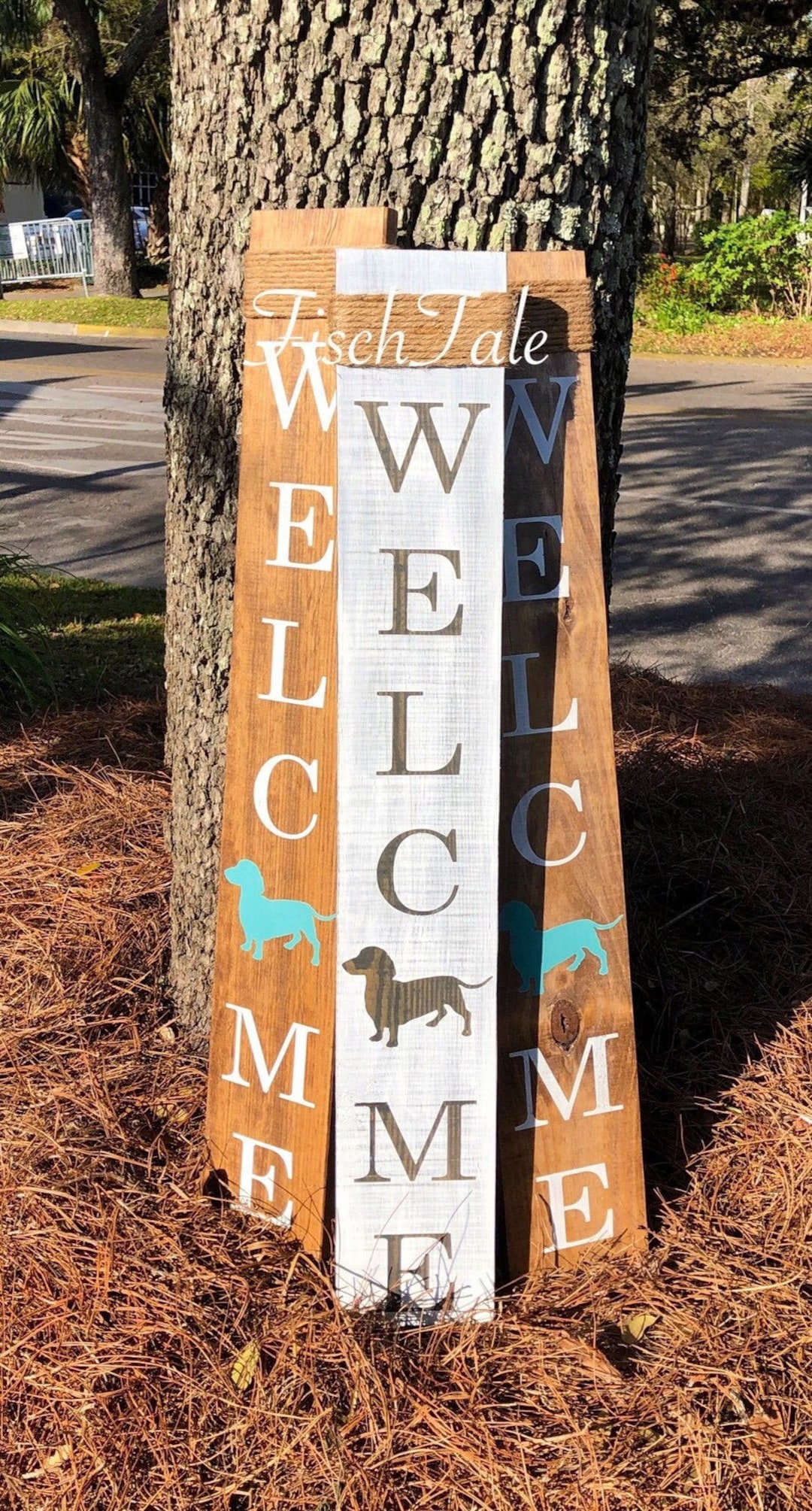 Dachshund Welcome Sign - Rustic Doxie Decor (36" X 5.5") - Etsy