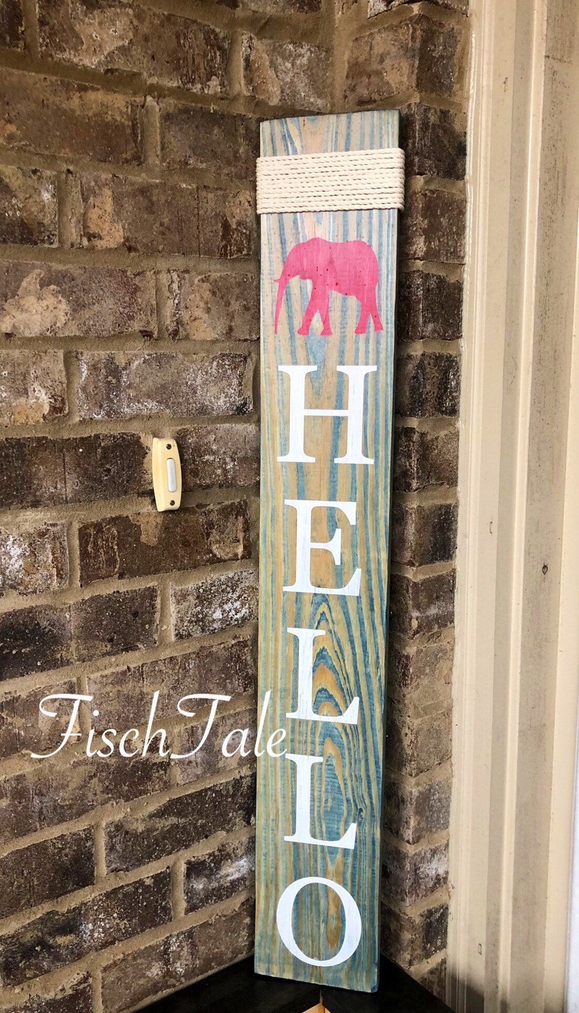 Any Symbol Hello Sign Welcome Elephant Sign Hello Sign - Etsy