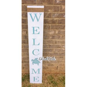 Large Welcome Sign With Turtle - Tortoise Welcome - Wood Sign - Welcome ...