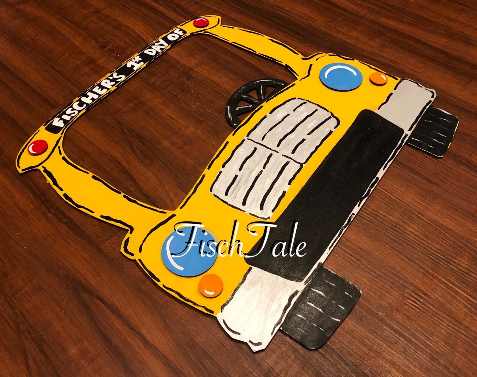 School Bus Custom Photo Booth Prop Frame Kindergarten | Etsy