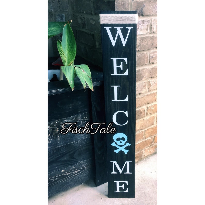 Jolly Roger Welcome Sign Welcome Jolly Roger Sign - Etsy