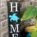 Turtle Home Sign Welcome Turtle Sign Home Sign With Turtle Wooden Home ...