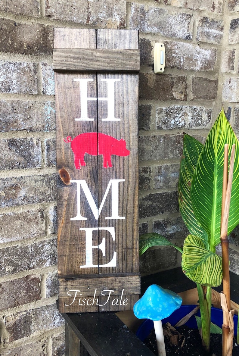 Shutter Style Home Sign Any Symbol Nautical Country - Etsy