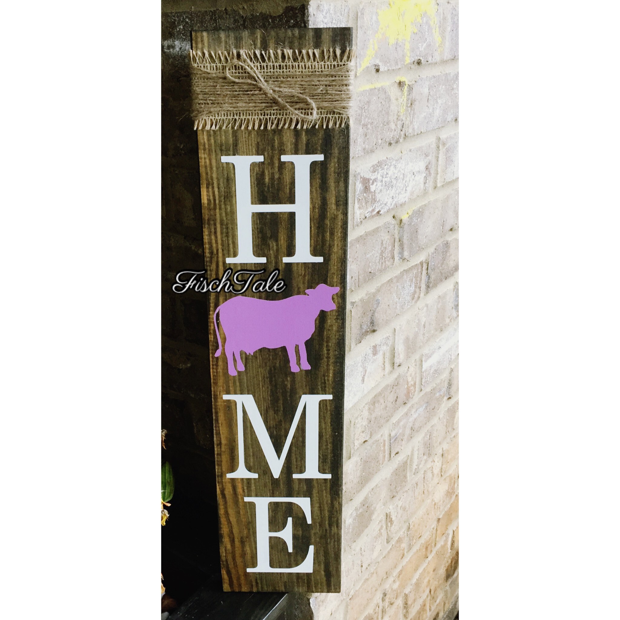 Cow Home Sign Welcome Cow Sign Home Sign With Cow | Etsy