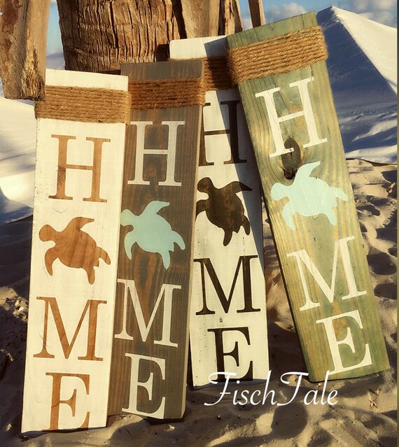 Turtle Home Sign Welcome Turtle sign Home sign with | Etsy