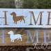 Horizontal Symbol Sign Dog Home Sign Rustic Dog Sign Paw - Etsy