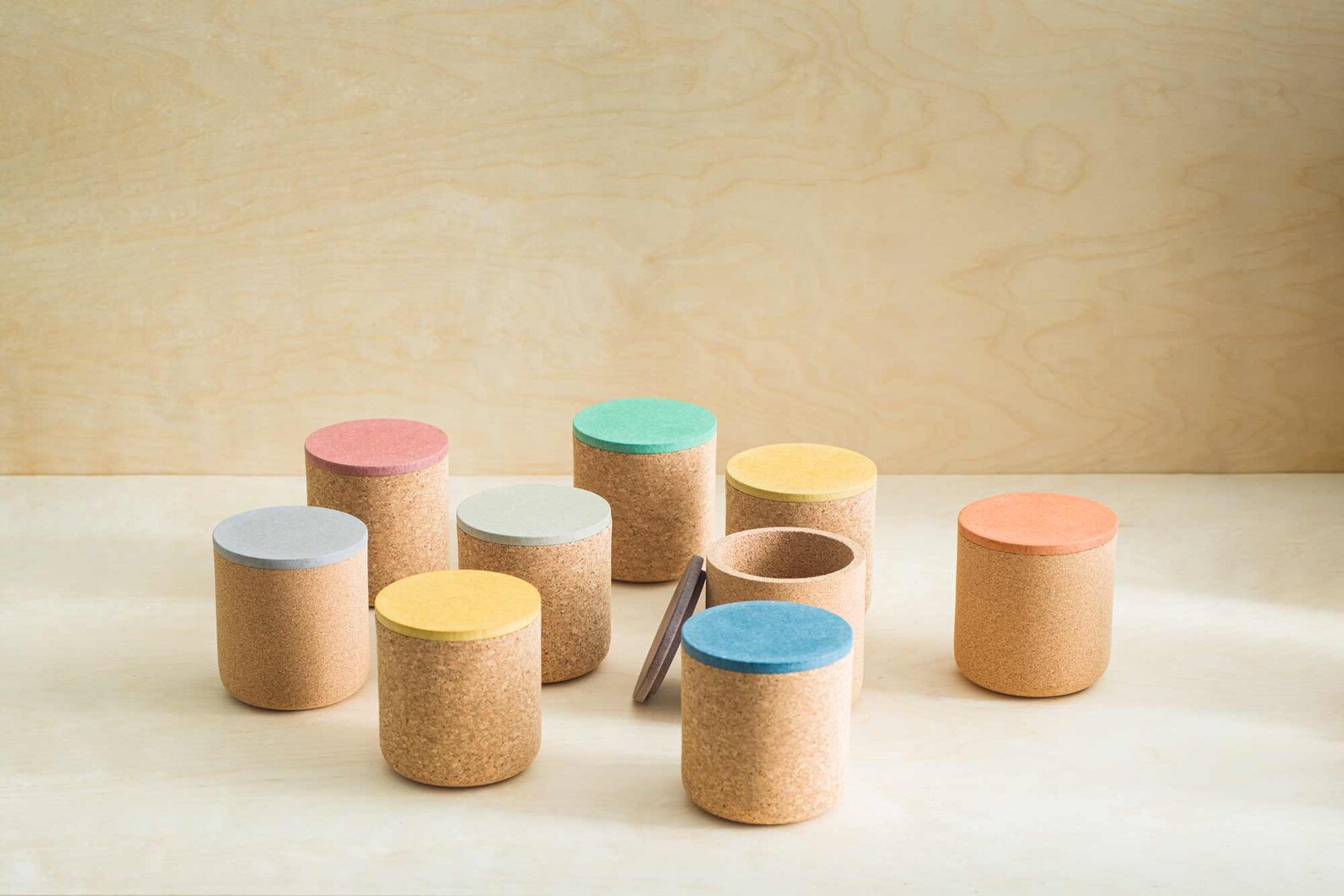 Emke Cork Vessel MERIGOLD Cork Lid Desk Tidy Storage Pot - Etsy UK