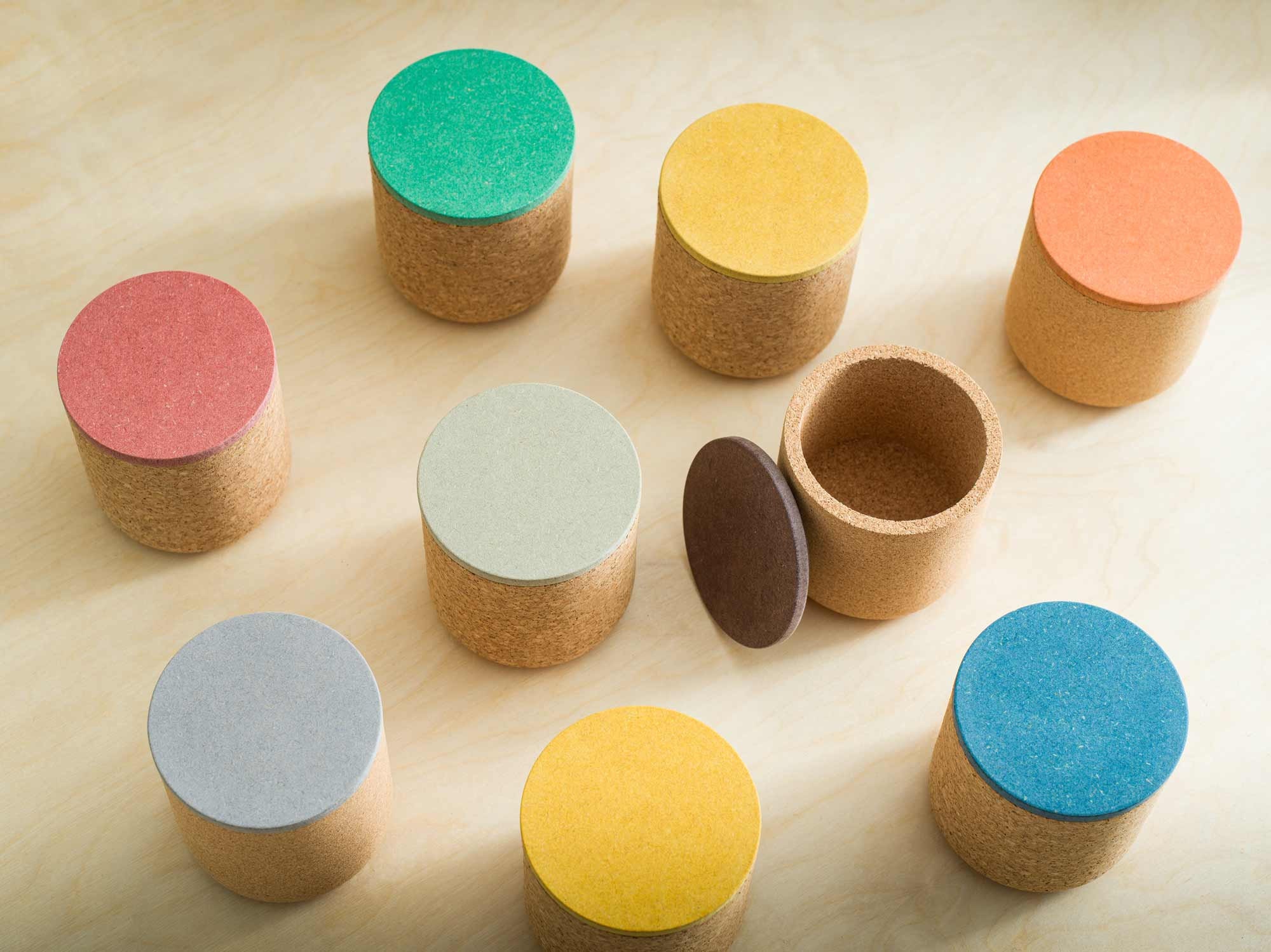 Emke Cork Vessel MERIGOLD Cork Lid Desk Tidy Storage Pot - Etsy UK