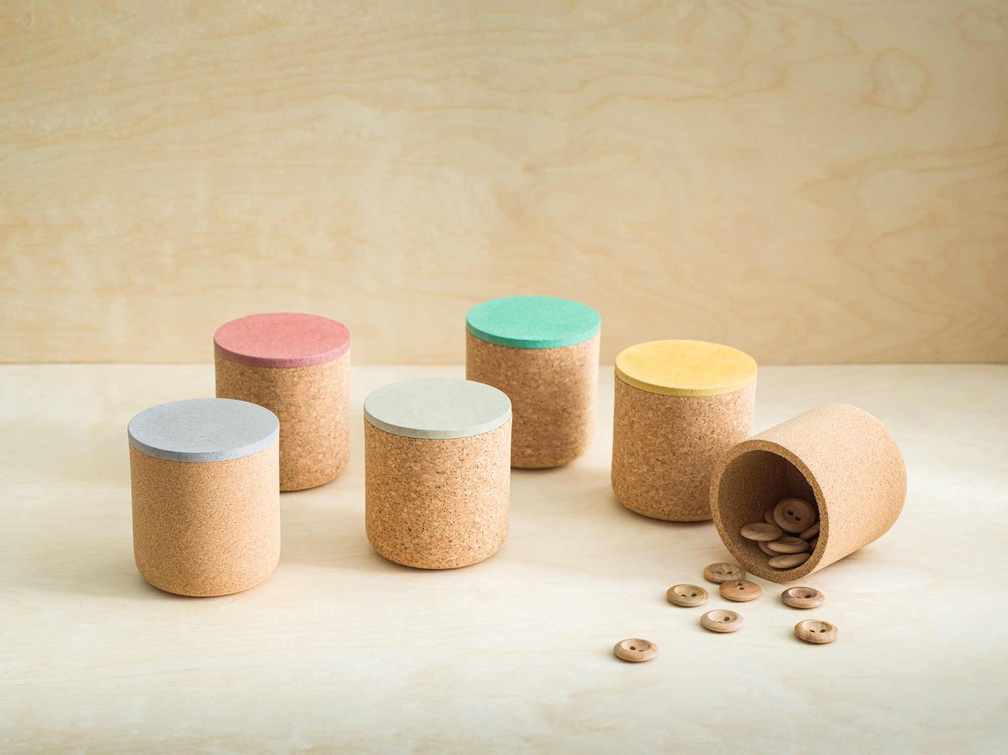 Emke Cork Vessel MERIGOLD Cork Lid Desk Tidy Storage Pot - Etsy UK