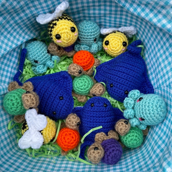 Tiny Crochet Animals - Etsy