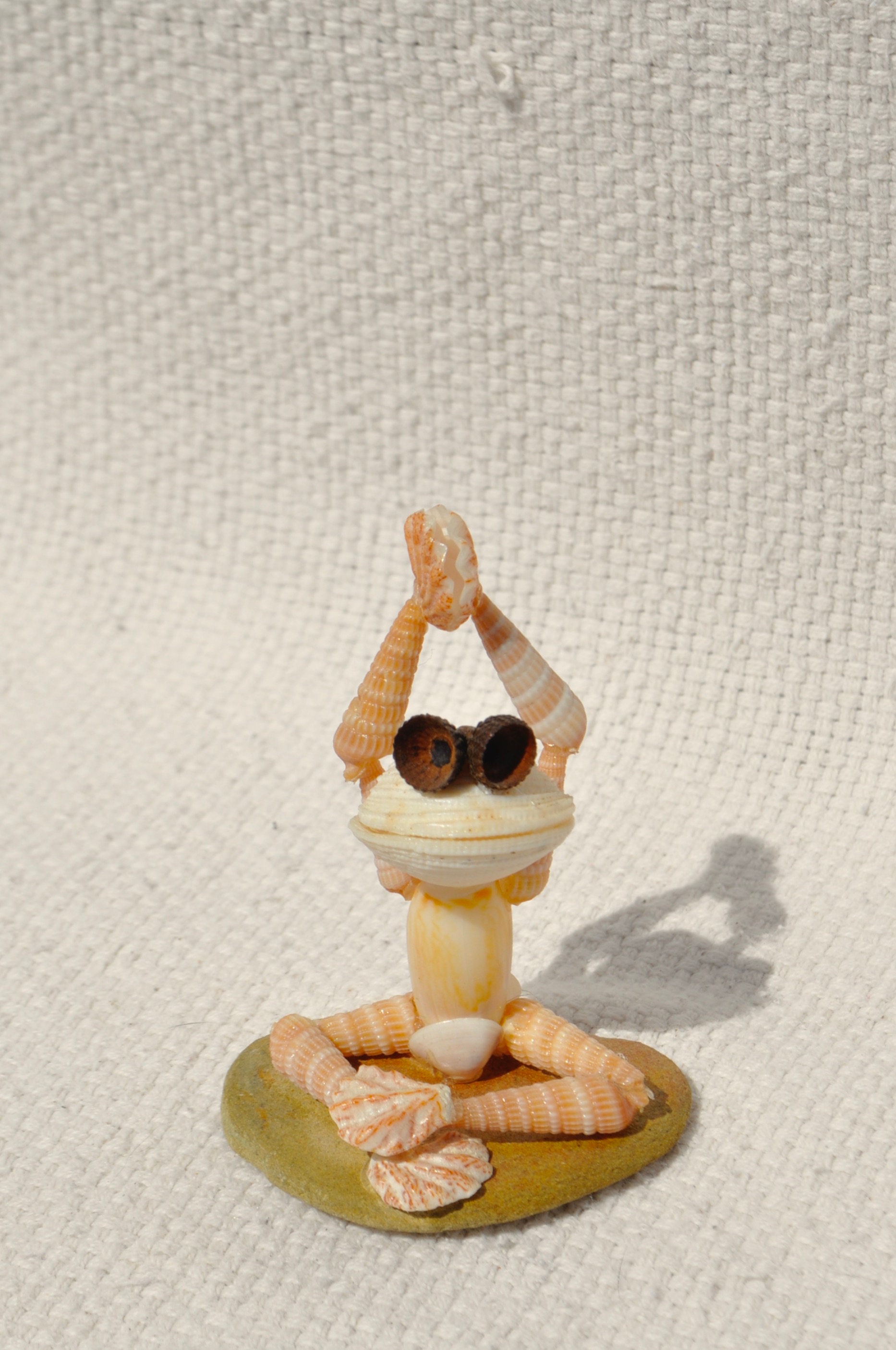 Seashell Yogi Frog Frog Figurine Seashell Art Sanibel - Etsy