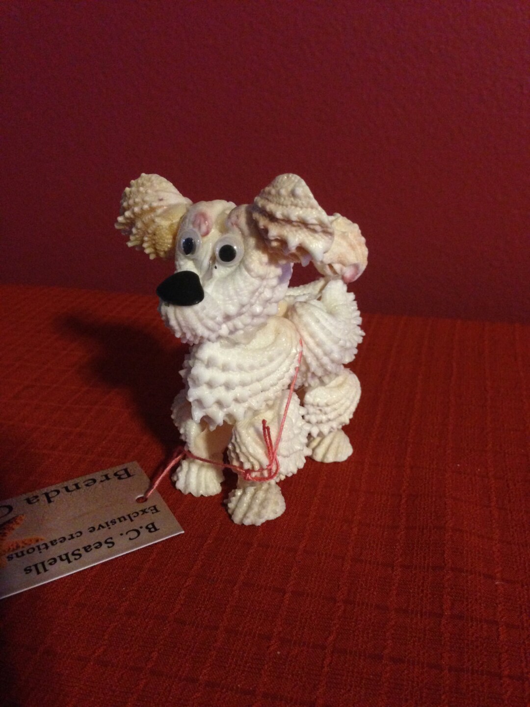 Seashell Dog, Florida Seashell Art, Natural and Genuine Seashell ...