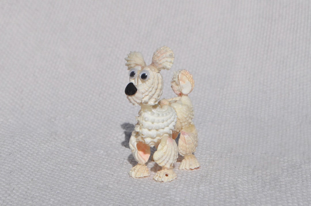 Seashell Dog, Florida Seashell Art, Natural and Genuine Seashell ...