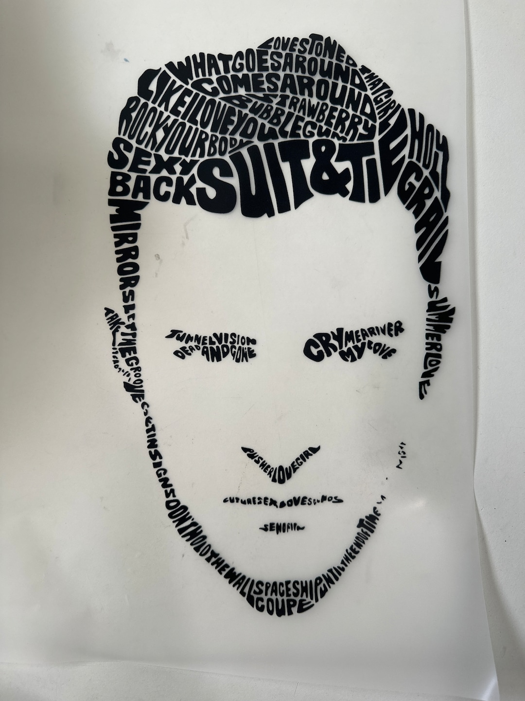 Justin Timberlake Lyric Song DTF TRANSFER - Etsy