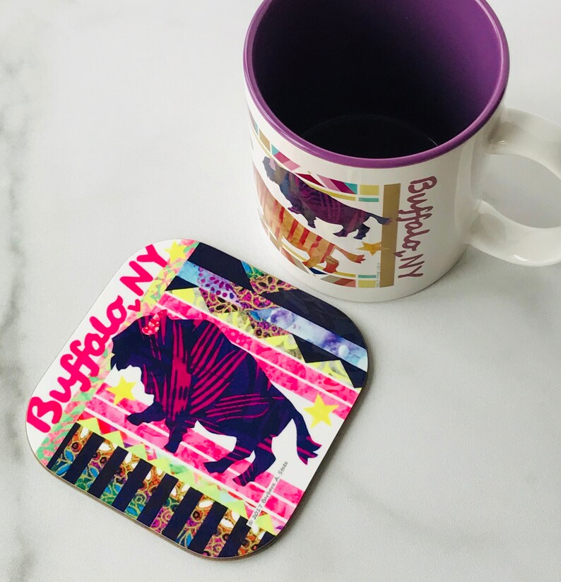 Buffalo NY Coasters boxed Set of Four - Etsy