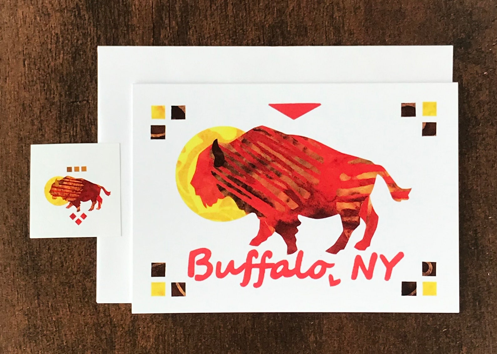 Buffalo, NY (10 Assorted Notecards, Envelopes & Seals) - Etsy