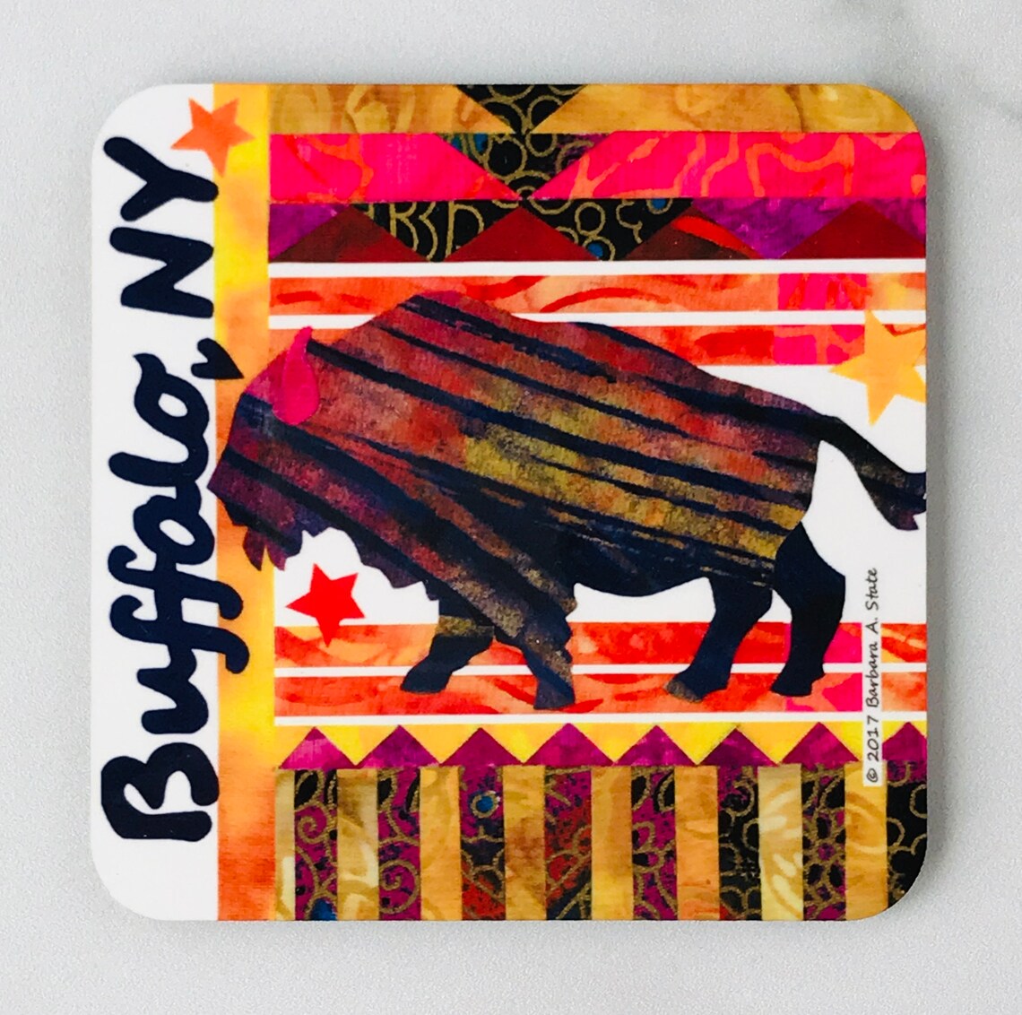 Buffalo NY Coasters boxed Set of Four - Etsy