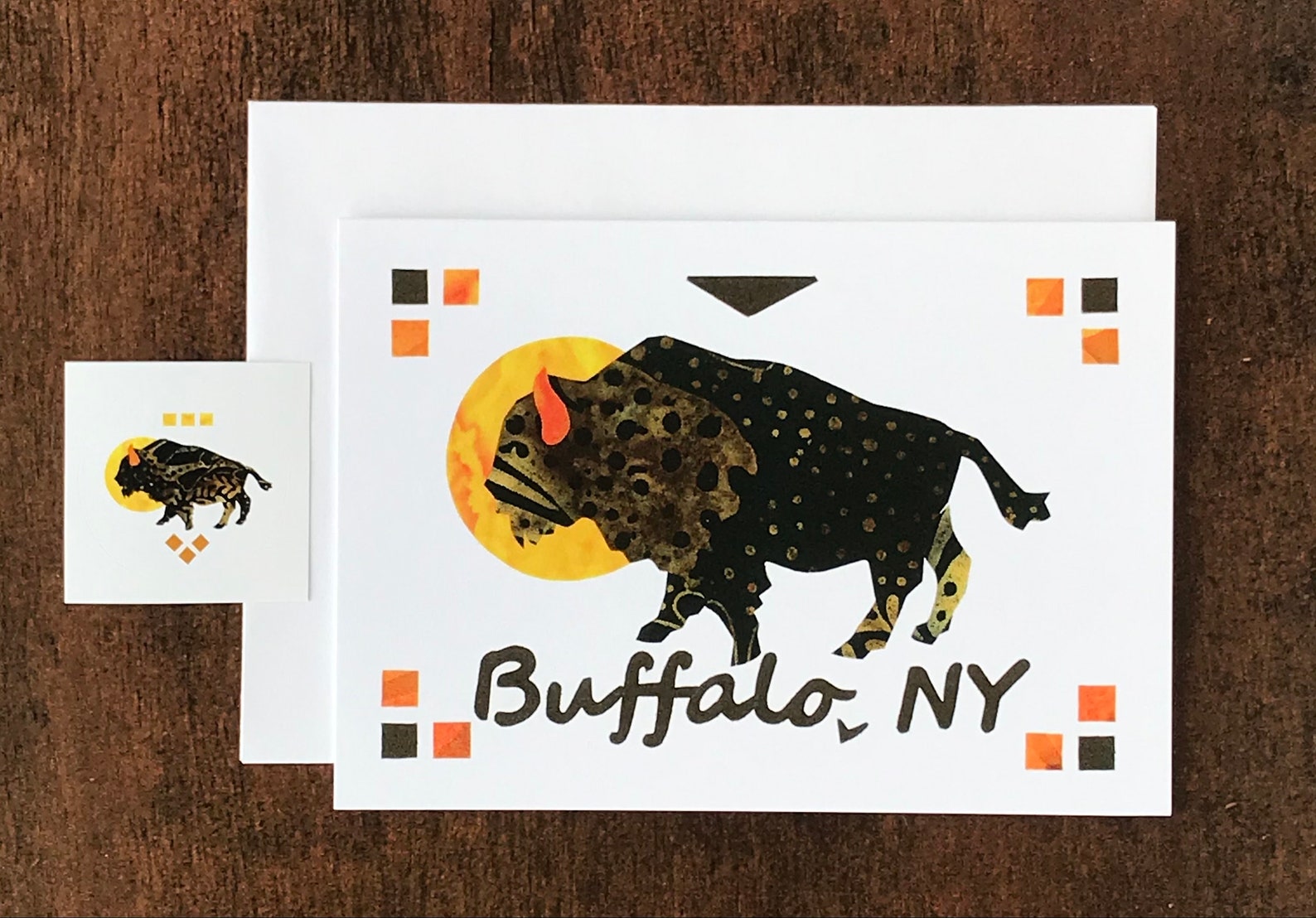 Buffalo, NY (10 Assorted Notecards, Envelopes & Seals) - Etsy
