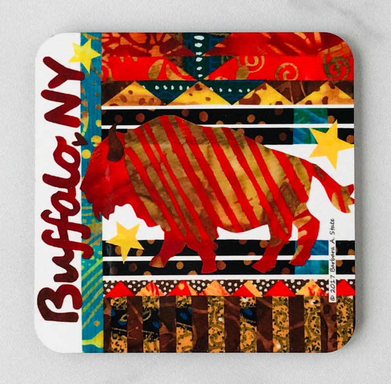 Buffalo, NY Coasters boxed Set of Four - Etsy