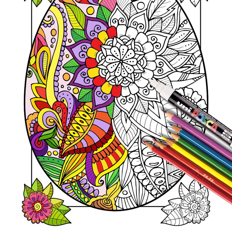 Easter Zentangle - Etsy