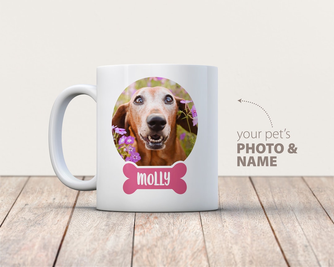 Custom Pet Coffee Mug - Dog Photo Mug - Dog Lover Coffee Mug - Pet ...