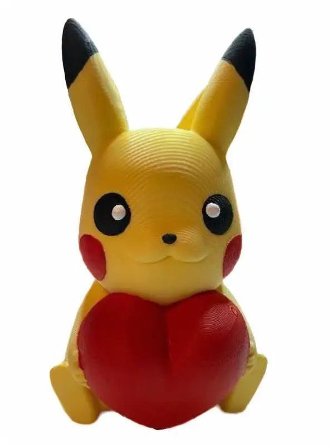 3D Printed Chibi Valentines Pikachu Valentines Gift Hand Painted Ready ...