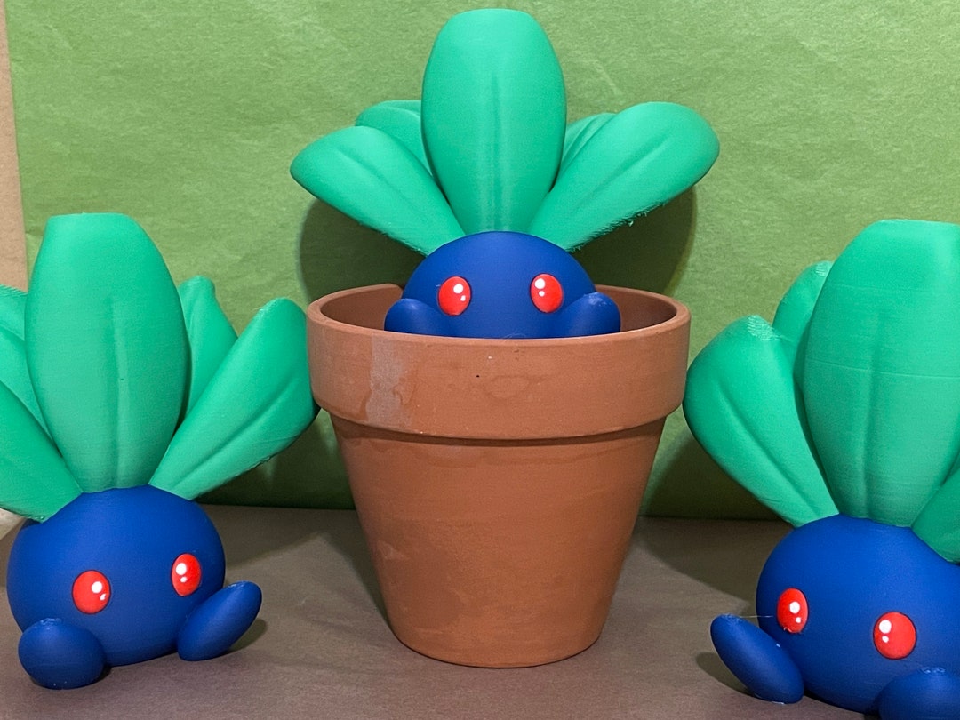 3D Printed Chibi Baby Oddish Adopt a Baby Oddish Pokémon Cutest Little ...