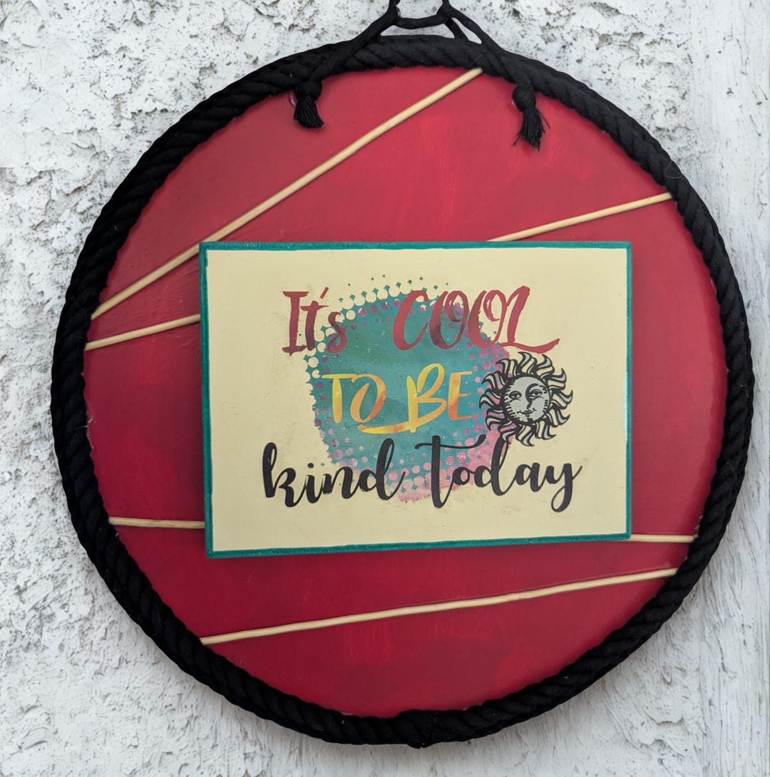 Handmade Wooden Kindness Wall Decor - Bamboo Accent - Etsy