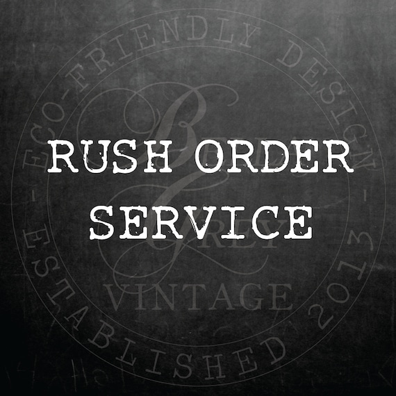 Rush Order Service Add-On | Etsy