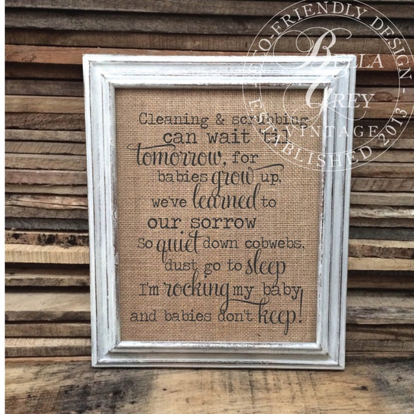The Cleaning and Scrubbing Poem - Etsy