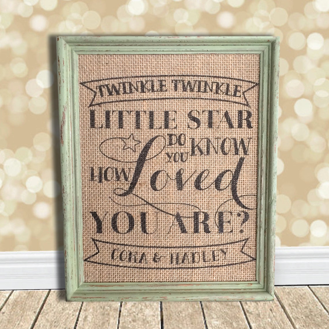 Personalized Nursery Decor Sign Twinkle Twinkle Star Theme - Etsy