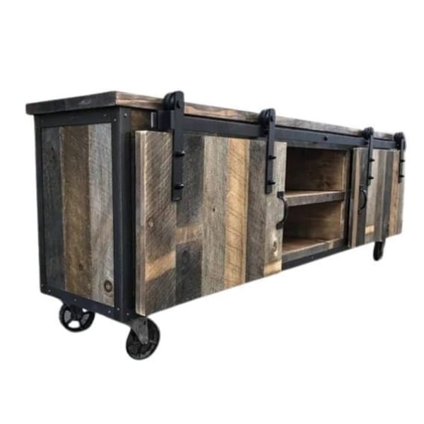 Rustic Media Center - Etsy