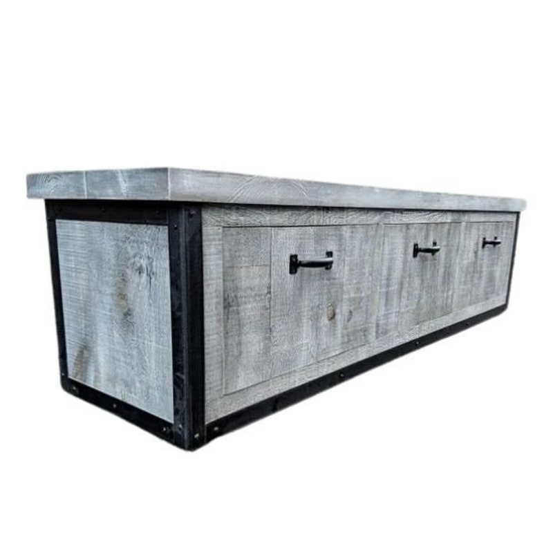 Rustic Storage Bench - Etsy