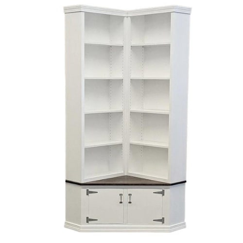 Corner Bookcase With Seat / Farmhouse/farm House / Rustic / - Etsy