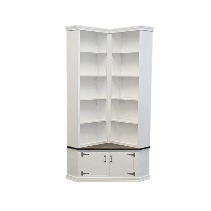 Corner Bookcase - Etsy
