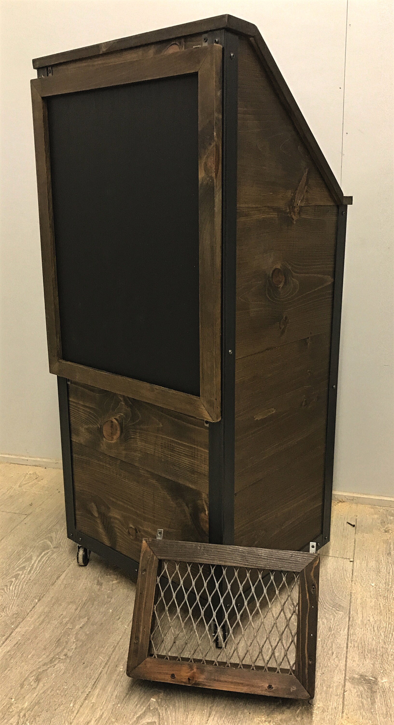 Rustic Industrial Reclaimed Wood Hostess Host Stand | Etsy