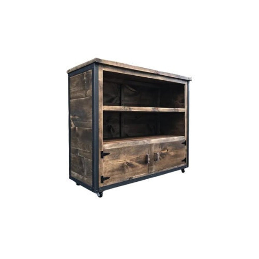 Rustic Industrial Barn Board Hostess / Host / Wait Staff Station ...